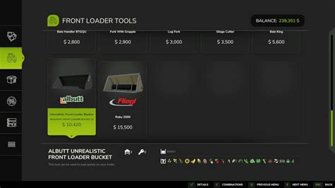 Unrealistic Front Loader Bucket V4 2 0 2 Fs25 Mod Farming Simulator 22 Mod