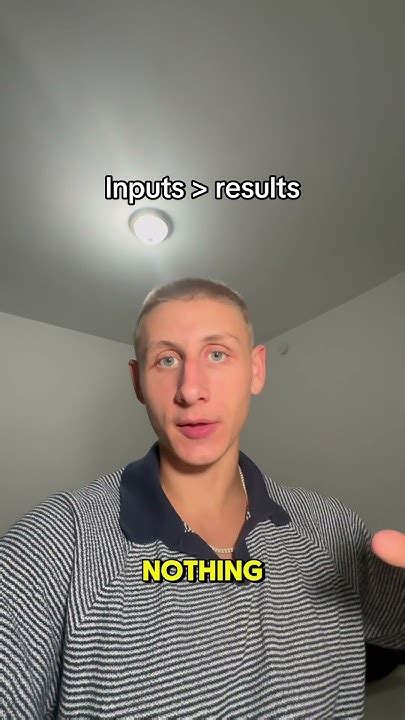 Focus On Inputs Youtube