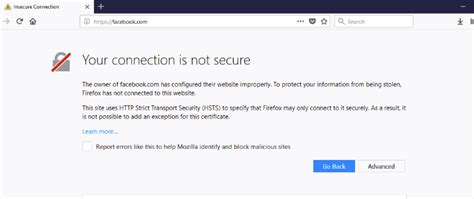 Users Are Getting Your Connection Is Not Secure Message While