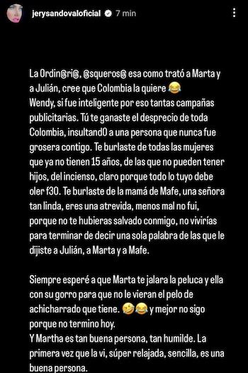 “hipócrita” Critican A Jery Sandoval Por Atacar A Karen Sevillano Como
