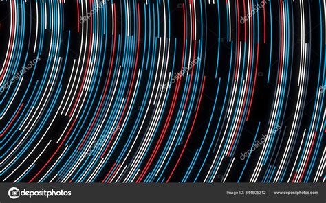 Abstract Colorful Narrow Lines Moving Fast On Black Background Seamless Loop Animation Bended