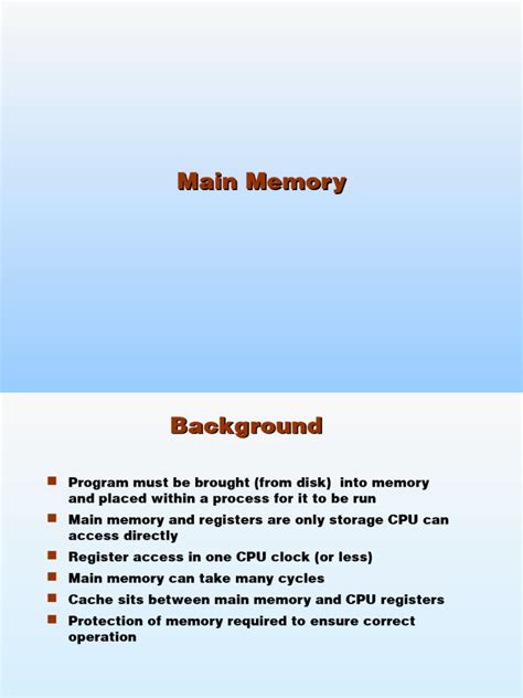 8 memory management pdf computer data storage process computing