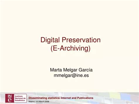 PPT Digital Preservation E Archiving PowerPoint Presentation Free