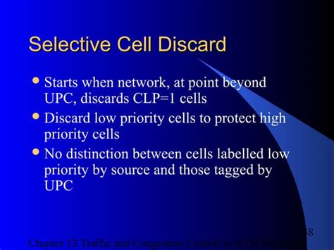 Traffic And Congestion Control In Atm Networks Chapter 13 Ppt