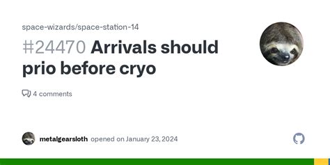 Arrivals Should Prio Before Cryo · Issue 24470 · Space Wizardsspace