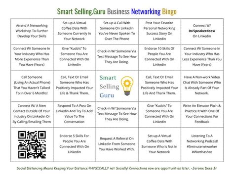 Business Networking Bingo Pdf Social Networking Internet