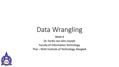 Data Wrangling Week 9 Pdf Databases Computer Software And Applications