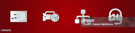 참고 전기 자동차 계층 구조 오르간 차트 및 지원 아이콘헤드폰으로 음악 책을 설정합니다 벡터 24에 대한 스톡 벡터 아트 및 기타 이미지 Istock