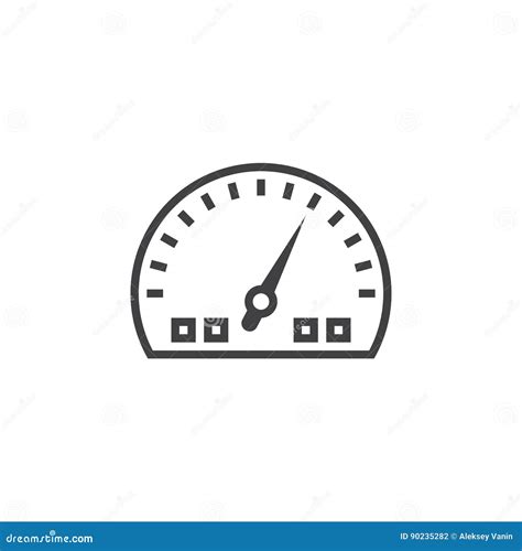Dashboard Line Icon Concept Dashboard Vector Linear Illustration Symbol Sign CartoonDealer