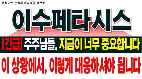 이수페타시스 주가 전망 긴급 주주님들 지금이 너무 중요합니다 이 상황에서 이렇게 대응하셔야 됩니다 Youtube