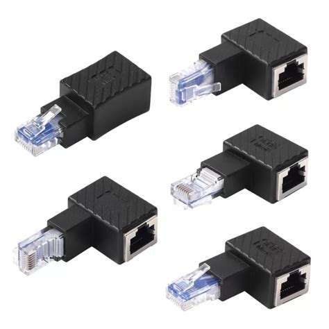 Rj Male To Female Converter Degree Extension Adapter Lan Ethernet Connector Eur
