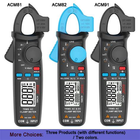 HOT SELL Mini Digital Clamp Meters BSIDE ACM Series True RMS DC AC Current Voltage Ohm Temp