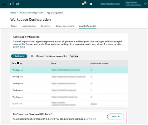 Configure Settings For On Premises Stores Citrix Workspace