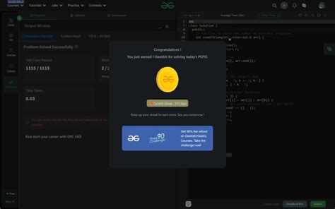 Problemsolving Cpp Gfg55 Gfg08 Geeksforgeeks2025 Dsa Pankaj Kumar