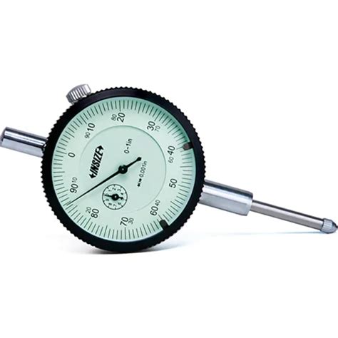 Insize Reverse Reading Dial Indicator Flat Back 0 1 Range