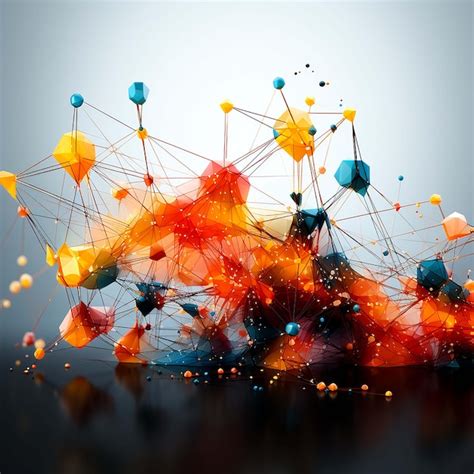 Premium Ai Image Abstract Technology Network Background With Lines
