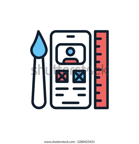 ui ux design icon vector illustration stock vector royalty free