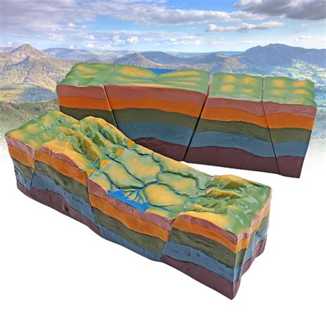 Mttxy 3d Plate Tectonics Model Fault Structure And Horst