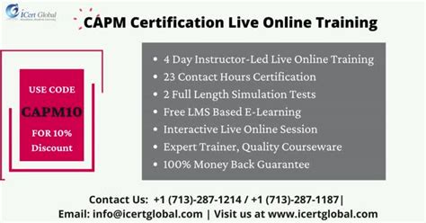 Icert Global On Linkedin Capm Certification Live Online Training