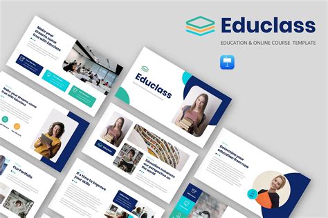 Educlass Education Online Course Keynote Presentation Template 112540