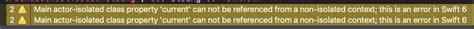 Main Actor Isolated Property Error In Non Isolated Context Using Swift Swift Forums
