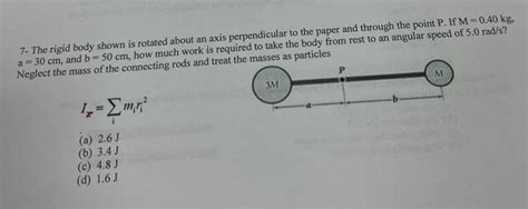 Solved 4 A Rigid Object Rotates In A Counterclockwise Sense