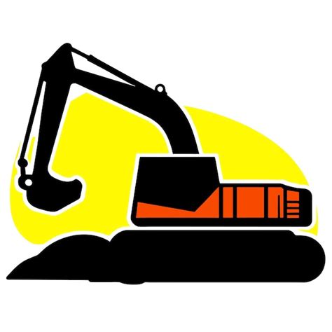 Premium Vector Excavator Vector Illustration
