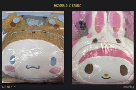 Mcdonald Sanrio Collection Cinnamon Roll And Melody Cushion Hobbies
