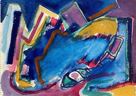 Edward Avedisian Large Mod Abstract Expressionist Modernist Edward