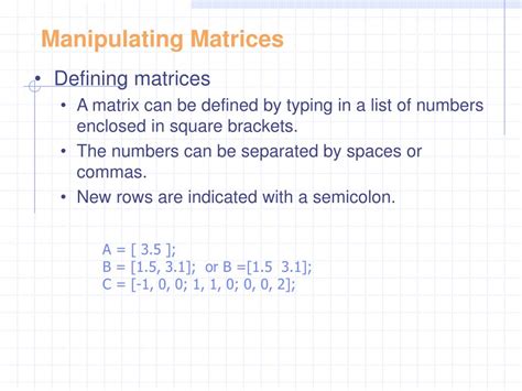 PPT Review Of MATLAB PowerPoint Presentation Free Download ID 5487484