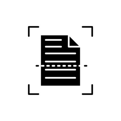 Premium Vector Scan Documents Icon Set Digital Paper File Scanner Vector Symbol In A Black