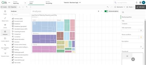 Creating And Editing Analyses Qlik Cloud Help