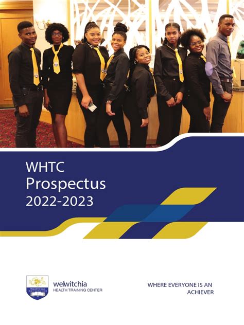Welwitchia Health Training Centre 2022 2023 Prospectus Empowering