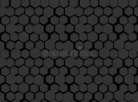 Seamless Hexagonal Cells Vector Texture Stock Vector Illustration Of