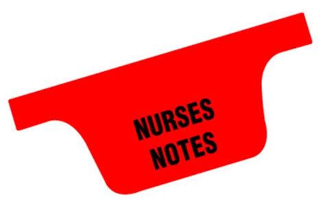 Chart Divider Tab Nurses Notes Poly Side