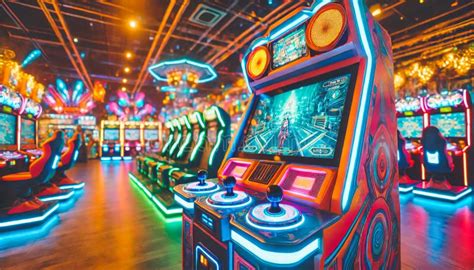 Neon Lit Arcade Filled With Retro Games Stock Image Image Of Arcade Gamers 327350341