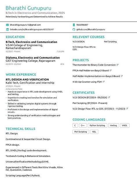 Bharathi Gunupuru On Linkedin Vlsi Rtldesign Fpga Verilog Vhdl Asic Digitaldesign