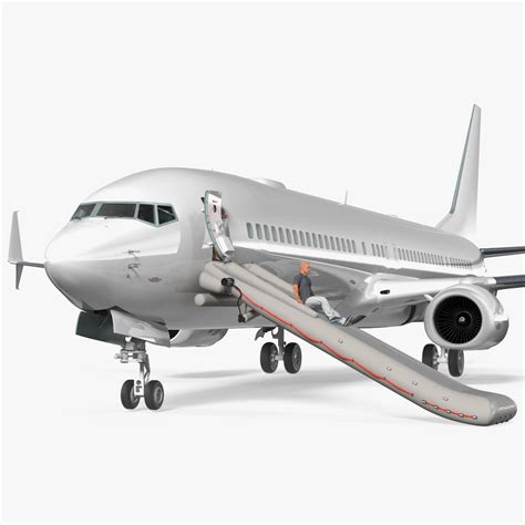 Airplane Evacuating People Simple Interior 3d Model 209 3ds Blend
