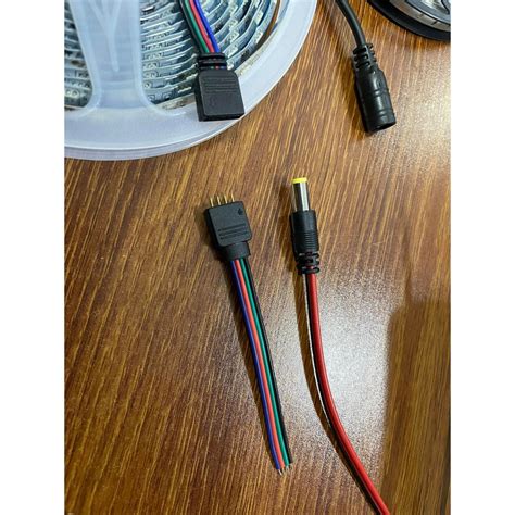 Wire Wire Led Wire Strip Light Connector Mm Mm V Pin Core Lamp Adapter Lampu Led