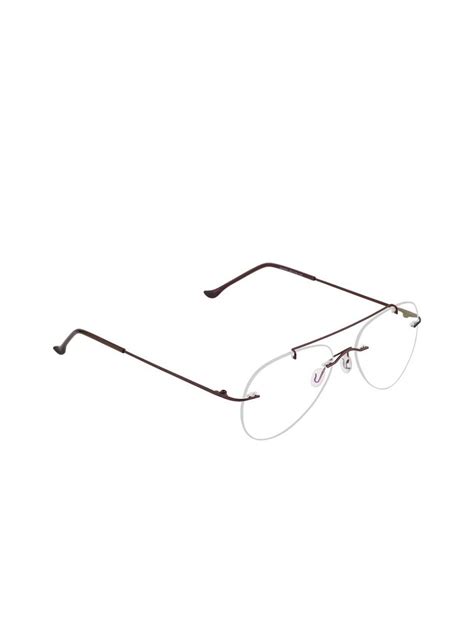 Buy Optify Unisex Clear Lens Aviator Computer Glasses With Anti Glare