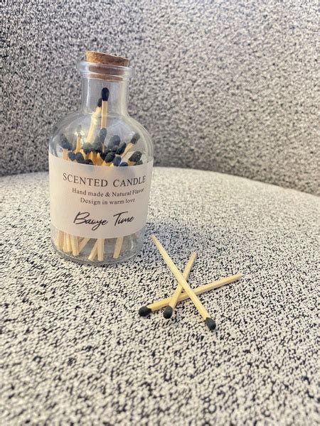 Спички для свечей интерьерные в стеклянной банке черные - купить по ...