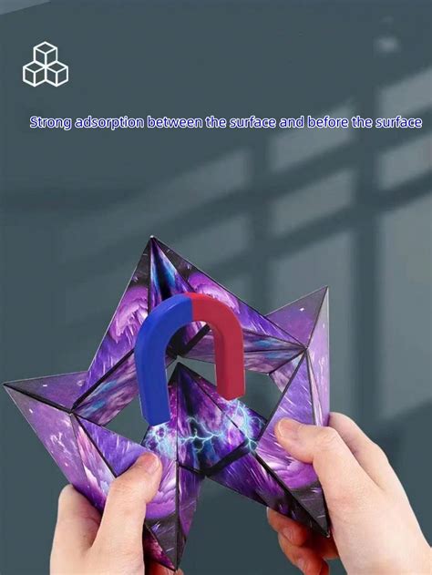 3d Puzzle Magic Cube With Infinite Magnetic Force Irregular Spatial Shape For Intellectual And