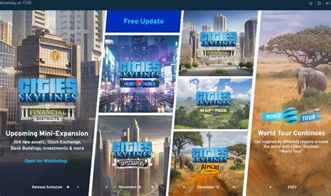 「cities Skylines」で2022年末にかけて「financial Districts」など新dlc計7本発売予定