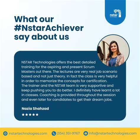 Nstar Technologies On Linkedin Nstarachievers Nstar Scrummasters Careersuccess