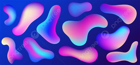 Abstract Fluid Geometric Liquid Shapes Colorful Gradient Background Gradient Background Liquid