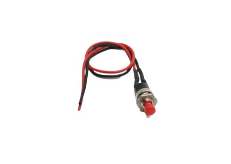 MINI PUSH BUTTON SWITCH Mm SPST A V AC PIN MOMENTARY SWITCH With PRE SOLDERED WIRE Inc