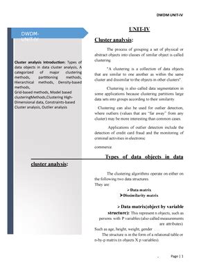 UNIT 3 Lecture Notes UNIT III Mining Frequent Patterns