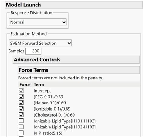 Additional Dialog For Specifying Svem Options By Default The Lipid Download Scientific
