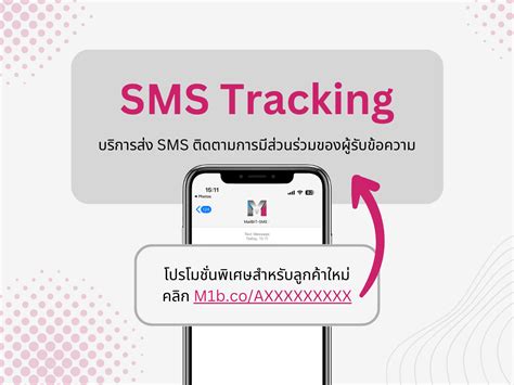 SMS Tracking ตดตามสถานะการคลกลงคของผรบ พรอมวดผลไดในทนท