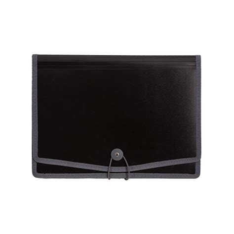 Expandable Document Case With Fabric Gusset Elastic Closure PP A Document Wallets